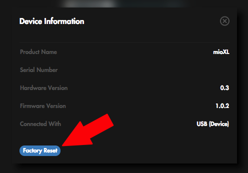 How to perform a factory reset – iConnectivity